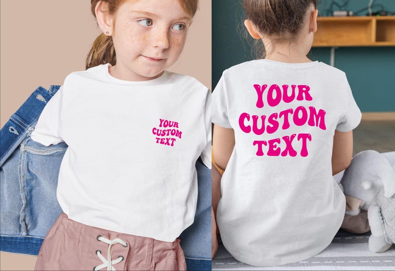 Comfort Colors Custom Retro Text Shirt, Custom Wavy Text Shirt, Custom ...
