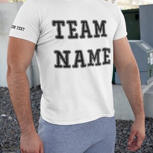Custom Sports Team Shirts, Front Back Name and Number, Custom Print on ...