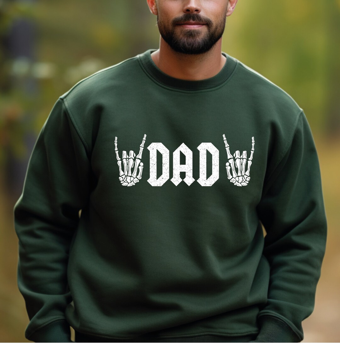 Rock Daddy Sweatshirt, Birthday Gift for Dad, Heavy Metal Dad Hoodie ...