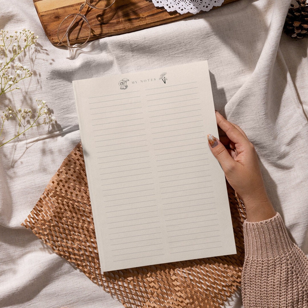 Cute Cottagecore Note Page, DIGITAL DOWNLOAD, Mushroom Note Page - Etsy