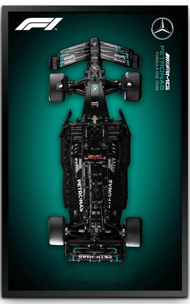 Expositor Lego Technic Mercedes F1 para montaje en pared / Mercedes-AMG ...
