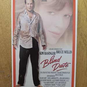 1987 Blind Date VHS Movie Bruce Willis Kim Basinger Comedy/romance Used ...