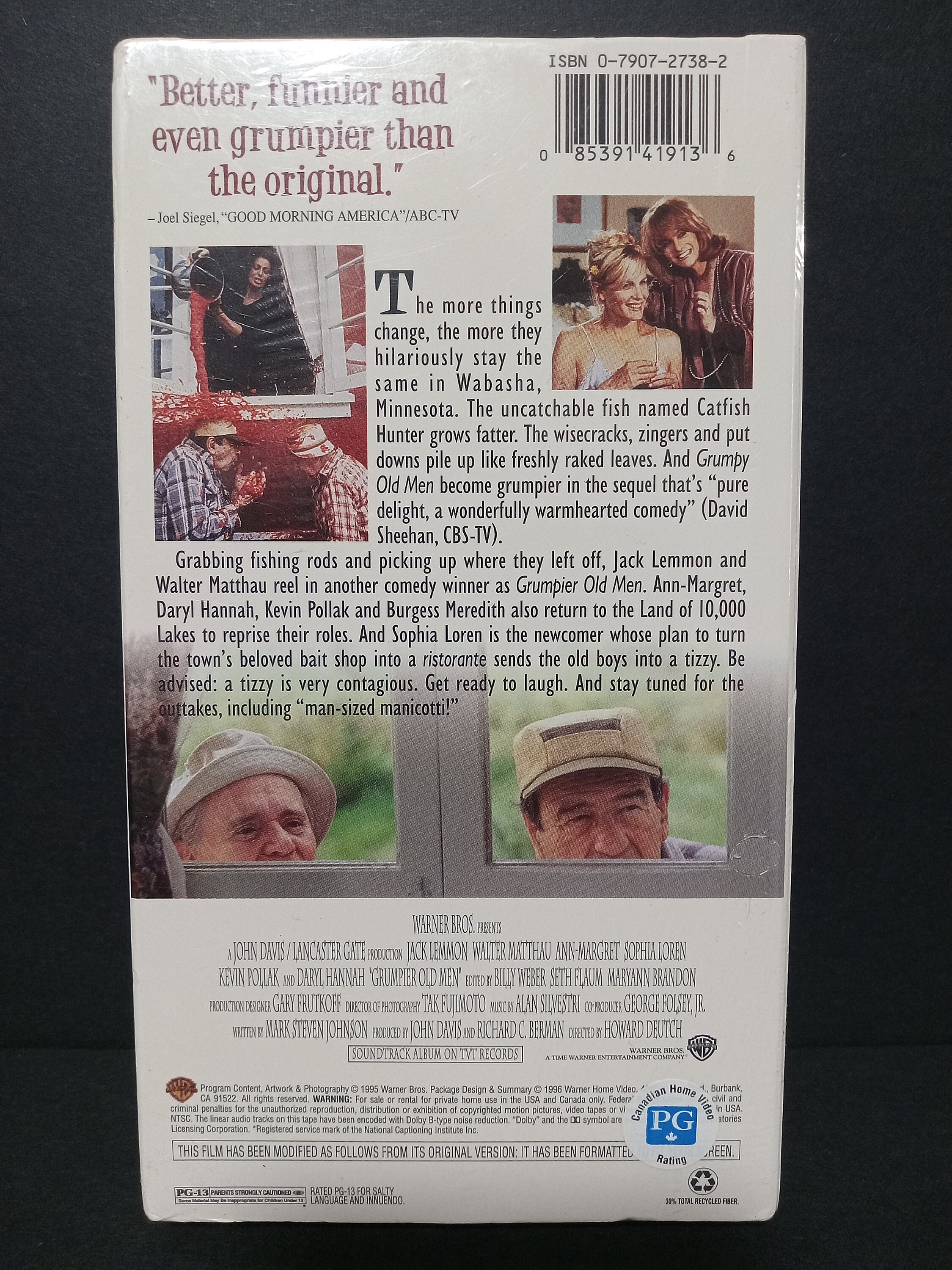 1995 Grumpier Old Men Sealed VHS Movie, Jack Lemmon, Sophia Loren, Walter Matthau, Ann-margret ...