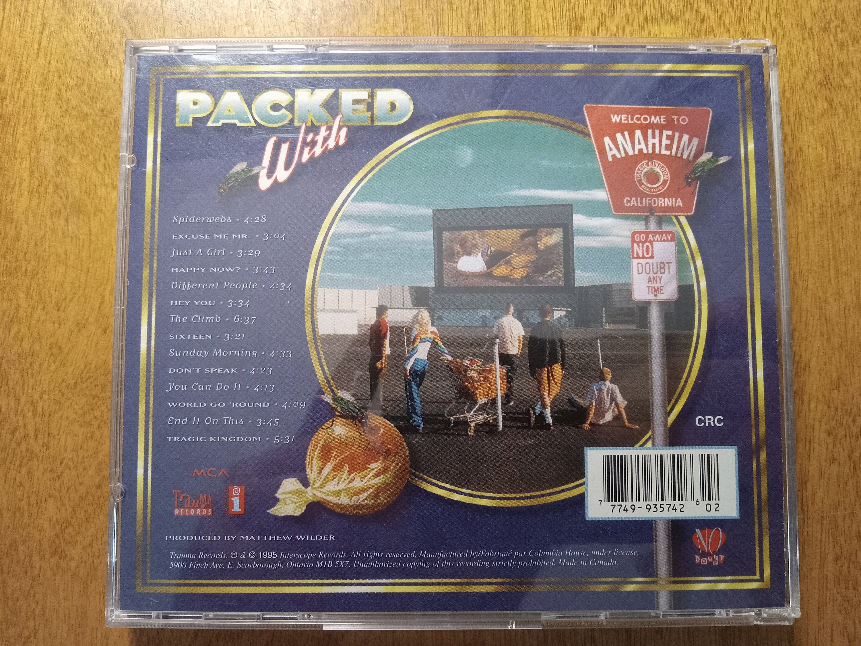 1995 No Doubt Tragic Kingdom Trauma Records Used CD Ska Punk Reggae ...