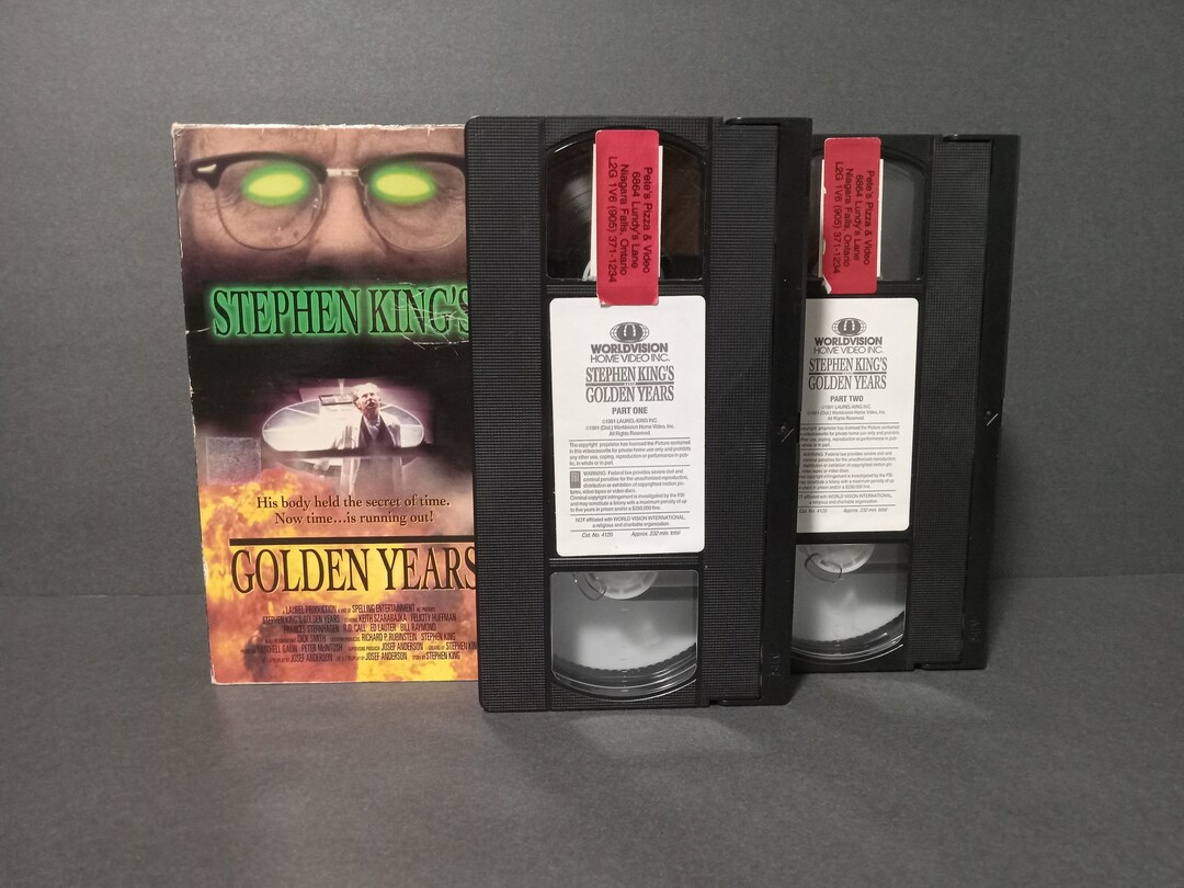 1991 Stephen King's Golden Years - Sci-fi 2x VHS Tape Nostalgia | VHS ...