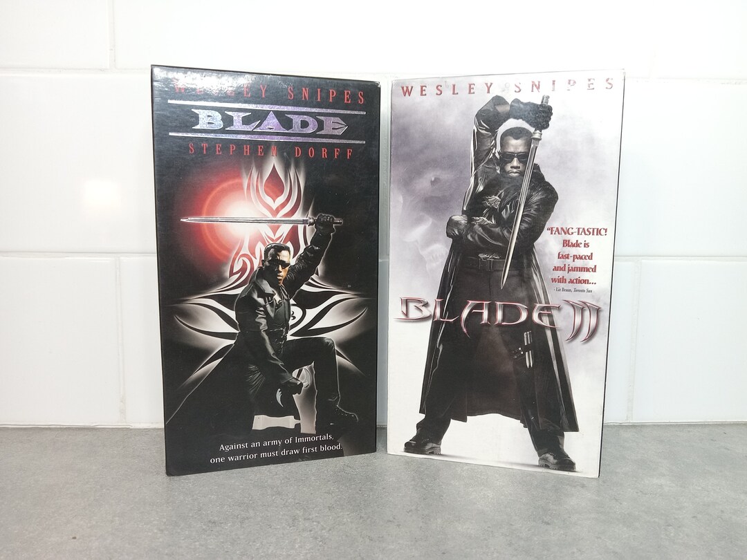 1998 Blade & 2002 Blade II VHS Movie 2 Tapes Wesley Snipes Movie ...