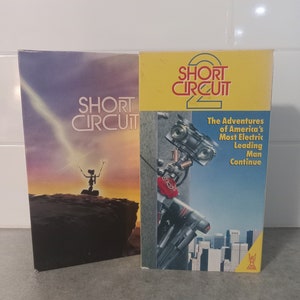 1986 Short Circuit / 1988 Short Circuit 2 VHS Movies two VHS Movie ...