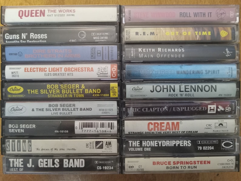 Classic Rock Cassette Tapes, Classic Rock You Pick - Etsy