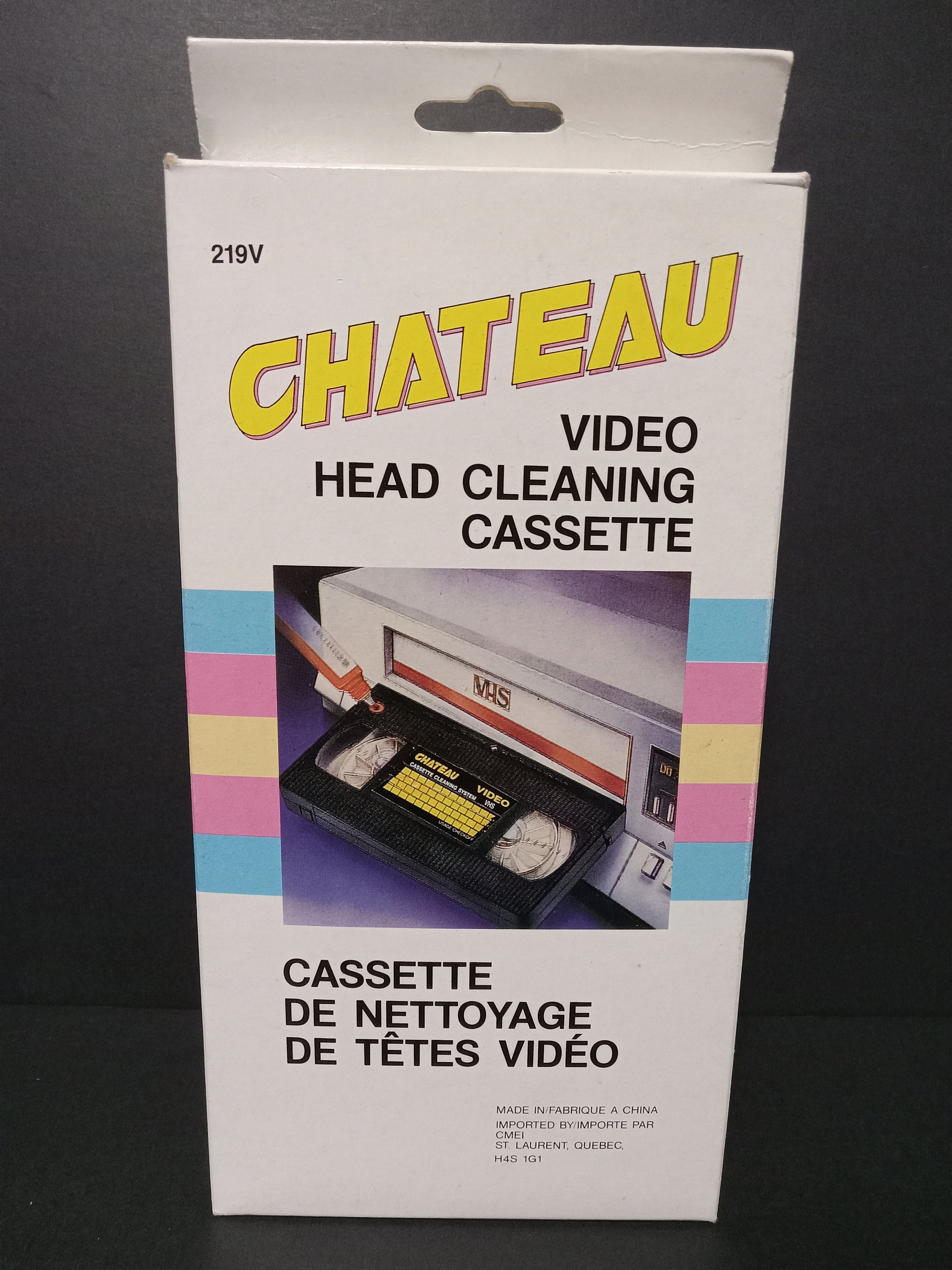 Vintage CHATEAU Video Head Cleaner CASSETTE, With Cleaning Solution ...
