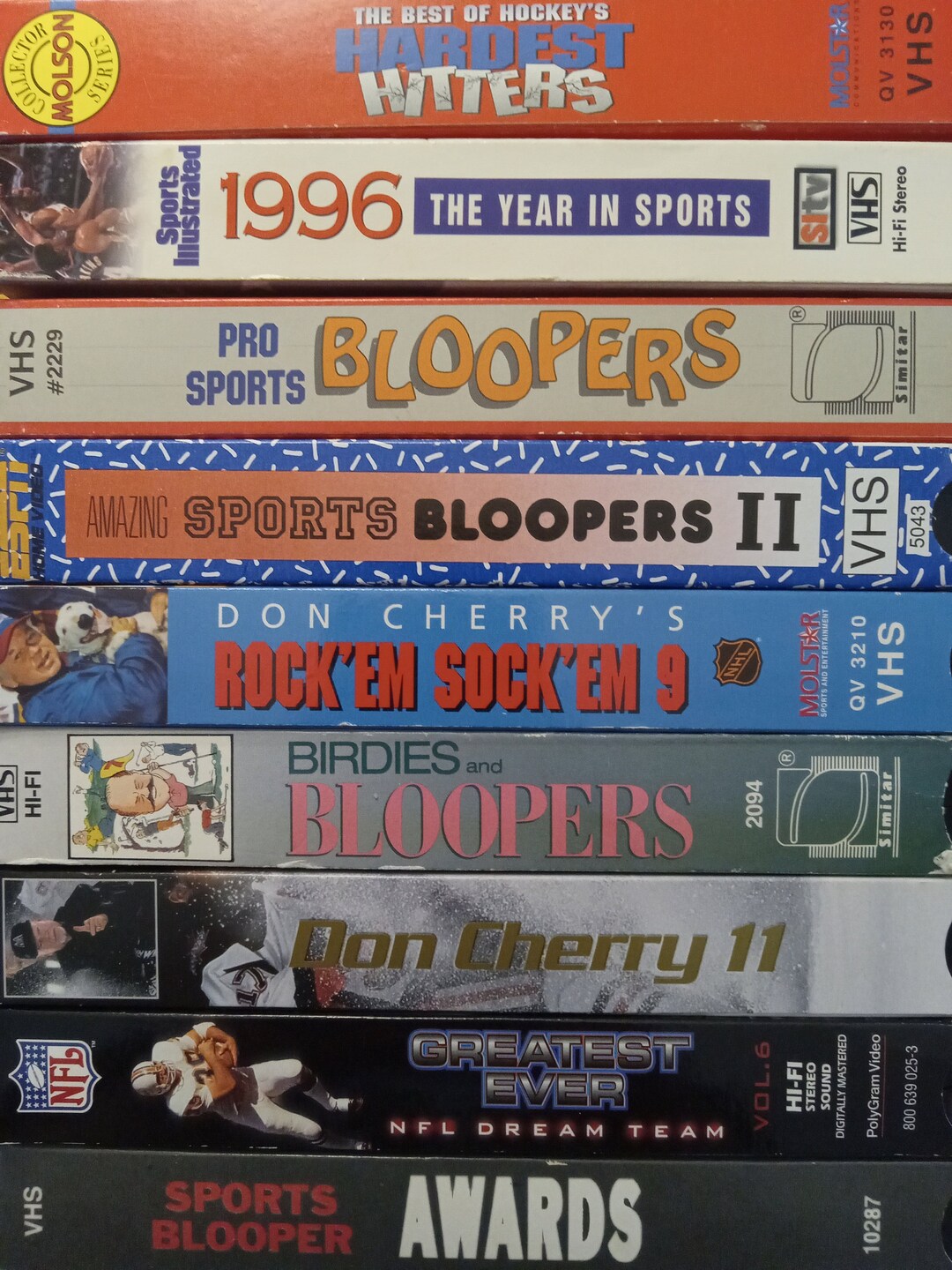 VHS Tapes Sports Bloopers Rock'em Sock'em Sports Illustrated | VHS ...