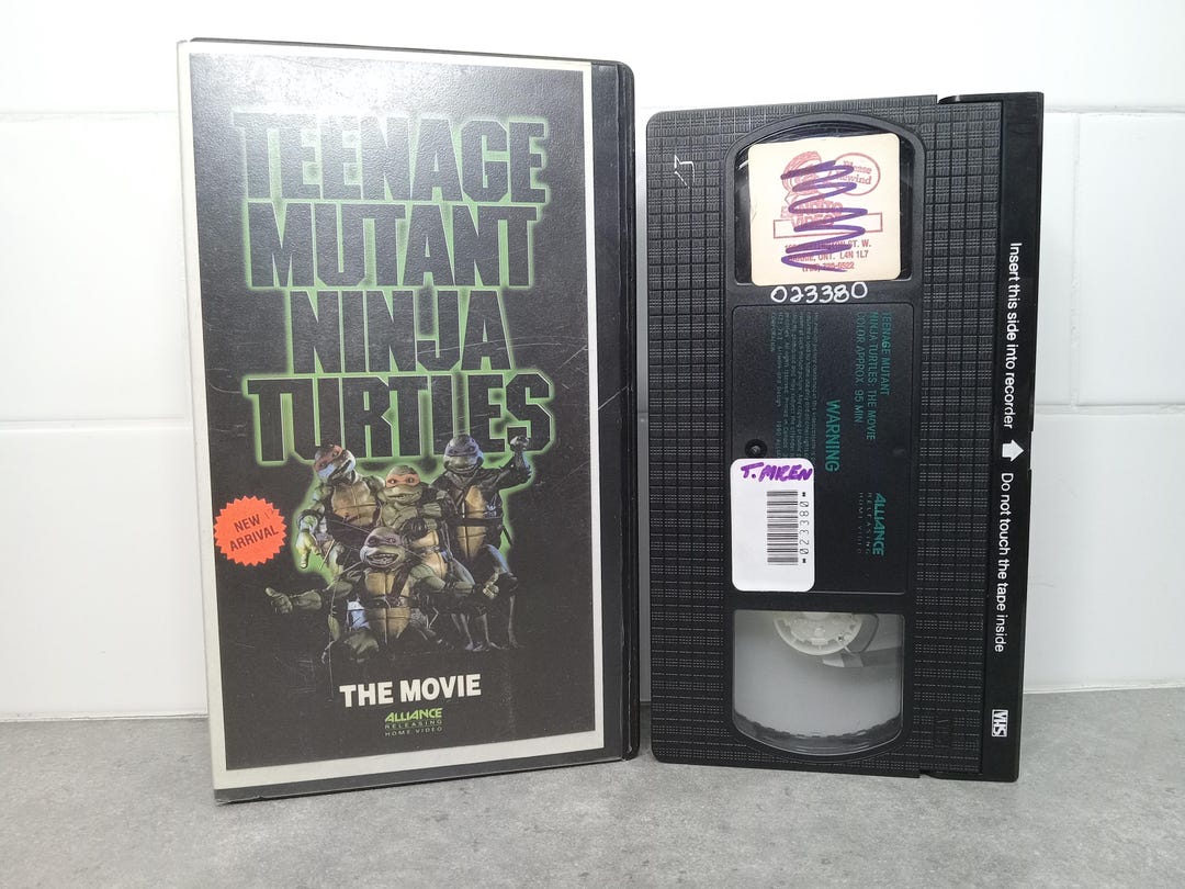 1990 Teenage Mutant Ninja Turtles VHS Movie Cut Box Rental | VHS Movie ...