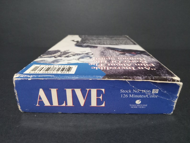 1993 ALIVE VHS Movie, Ethan Hawke, Vincent Spano, Drama/disaster Used ...