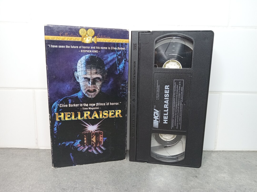 1987 Hellraiser VHS Movie 1994 Gold Series Collector's Edition VHS ...