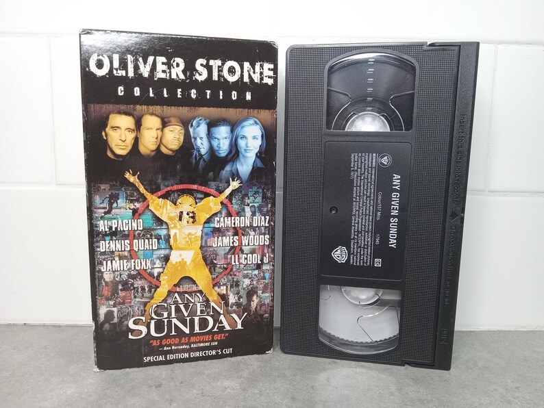 1999 Any Given Sunday VHS Movie | VHS Movie Collector | Unique Gift ...