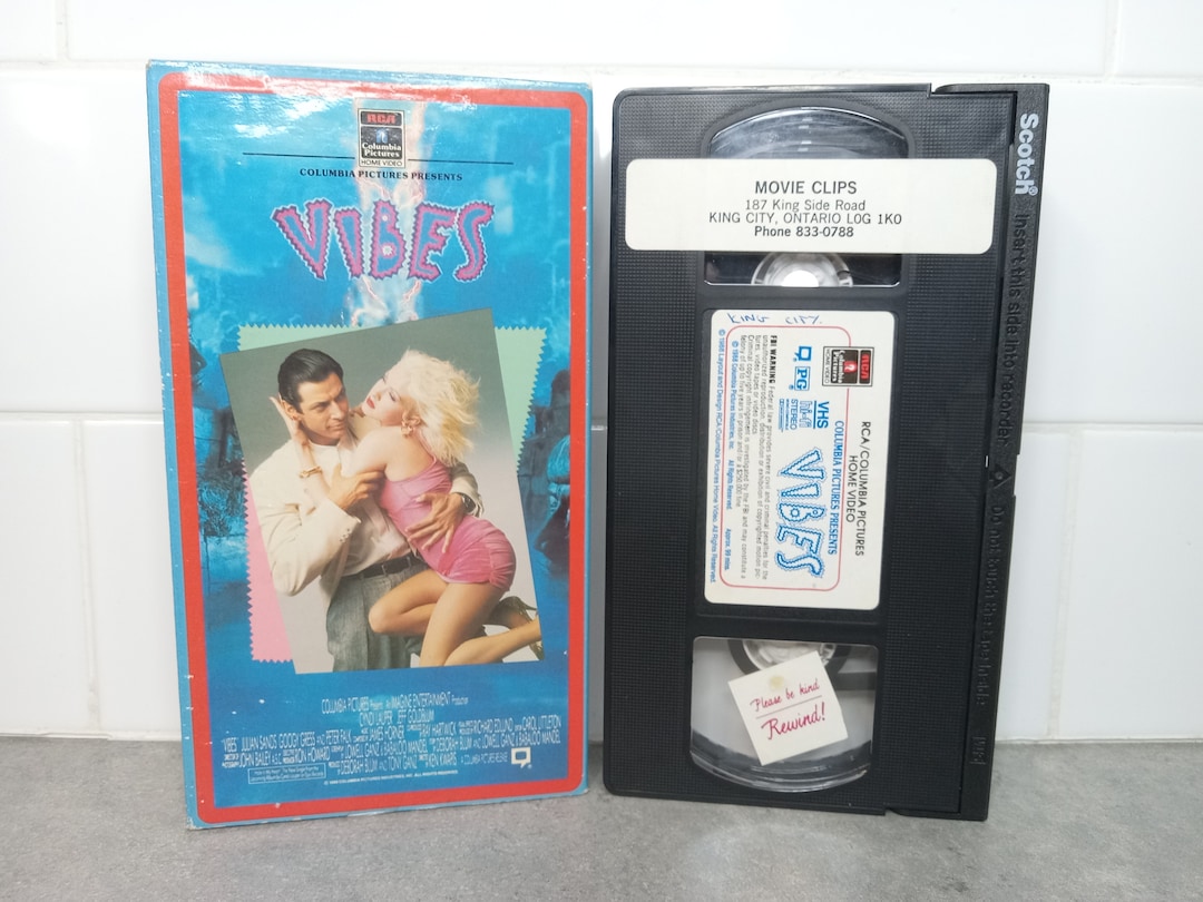 1988 Vibes VHS Movie Cyndi Lauper Jeff Goldblum | VHS Movie Collector | Unique Gift Idea | Used ...