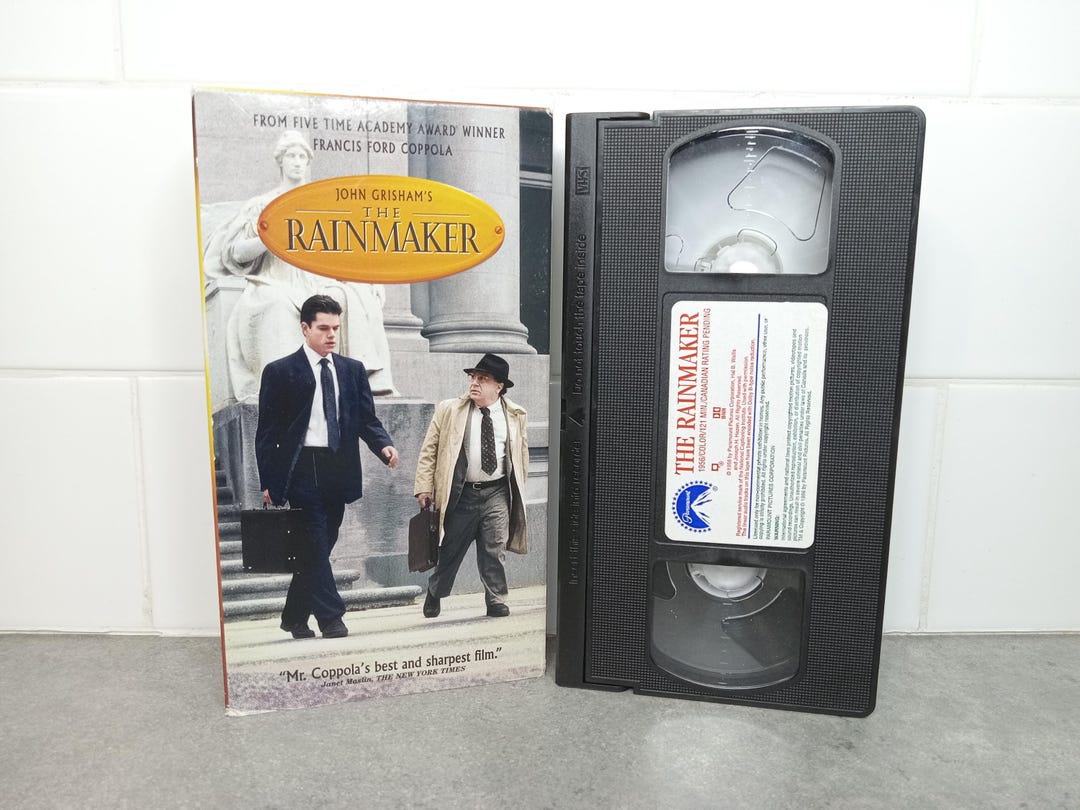 1997 the Rainmaker VHS Movie Matt Damon Danny Devito VHS Movie ...