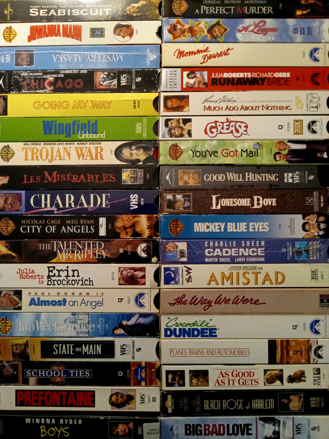 VHS Movie Tapes PICK ONE: Comedy, Cult Classics, Thriller and More ...