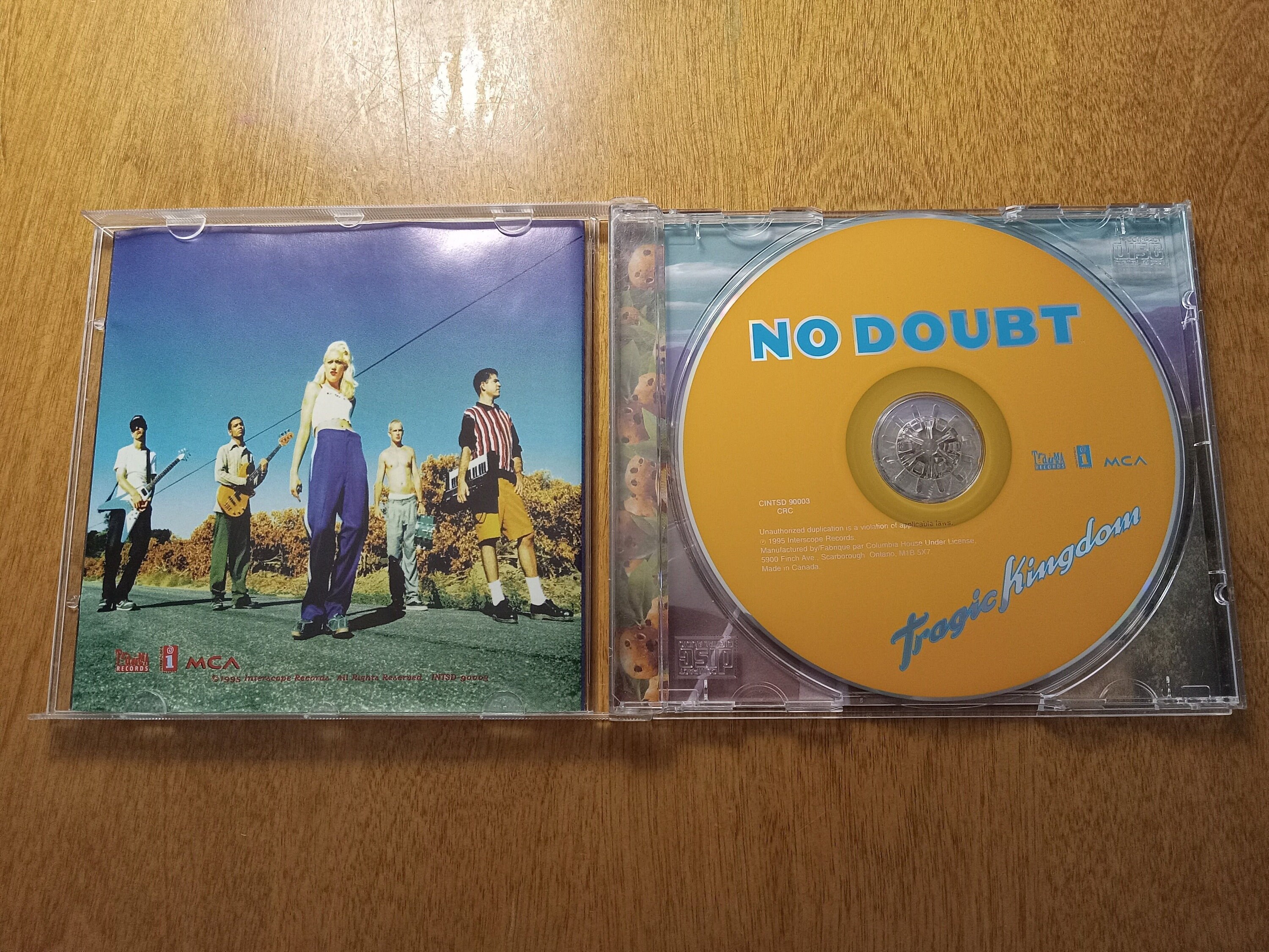 1995 No Doubt Tragic Kingdom Trauma Records Used CD Ska Punk Reggae ...