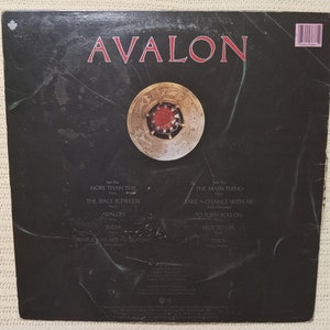 1982 Roxy Music Avalon Vinyl LP Album, Original Used Vinyl Record - Etsy