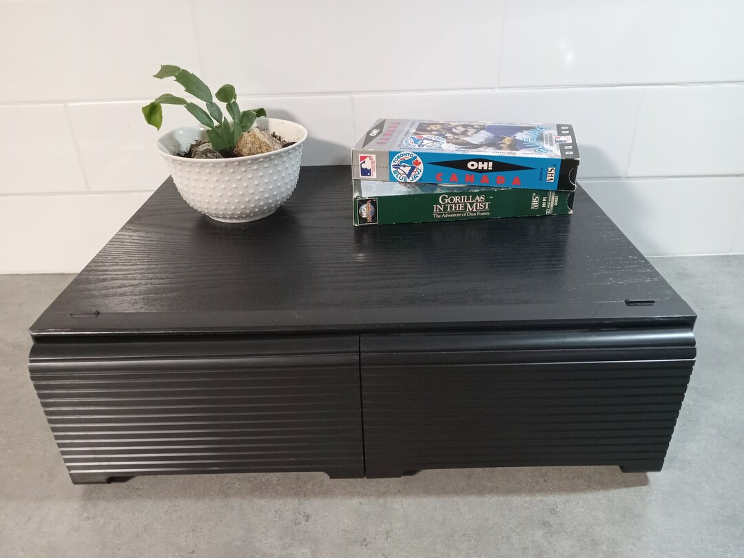 Vintage VHS TAPE Cabinet, Movie Storage, Drawers Holds up to 20 Tapes ...