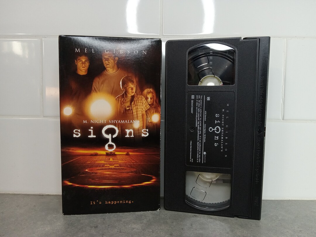 2002 Signs VHS Movie M. Night Shyamalan Mel Gibson | VHS Movie ...