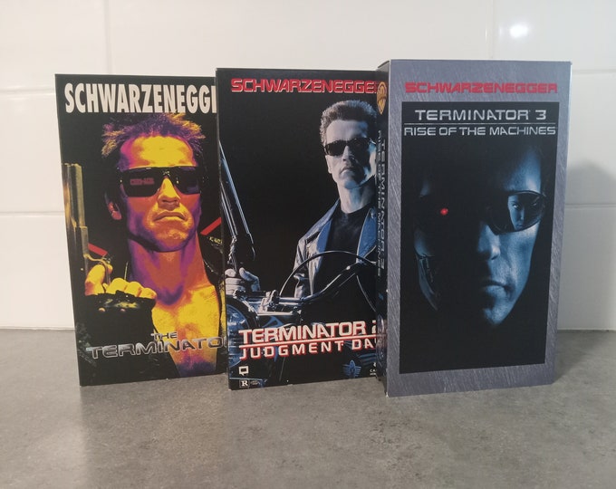 1984 the Terminator, 1991 Terminator 2, 2003 Terminator 3 VHS Movies ...