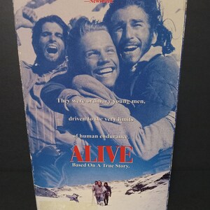 1993 ALIVE VHS Movie, Ethan Hawke, Vincent Spano, Drama/disaster Used ...