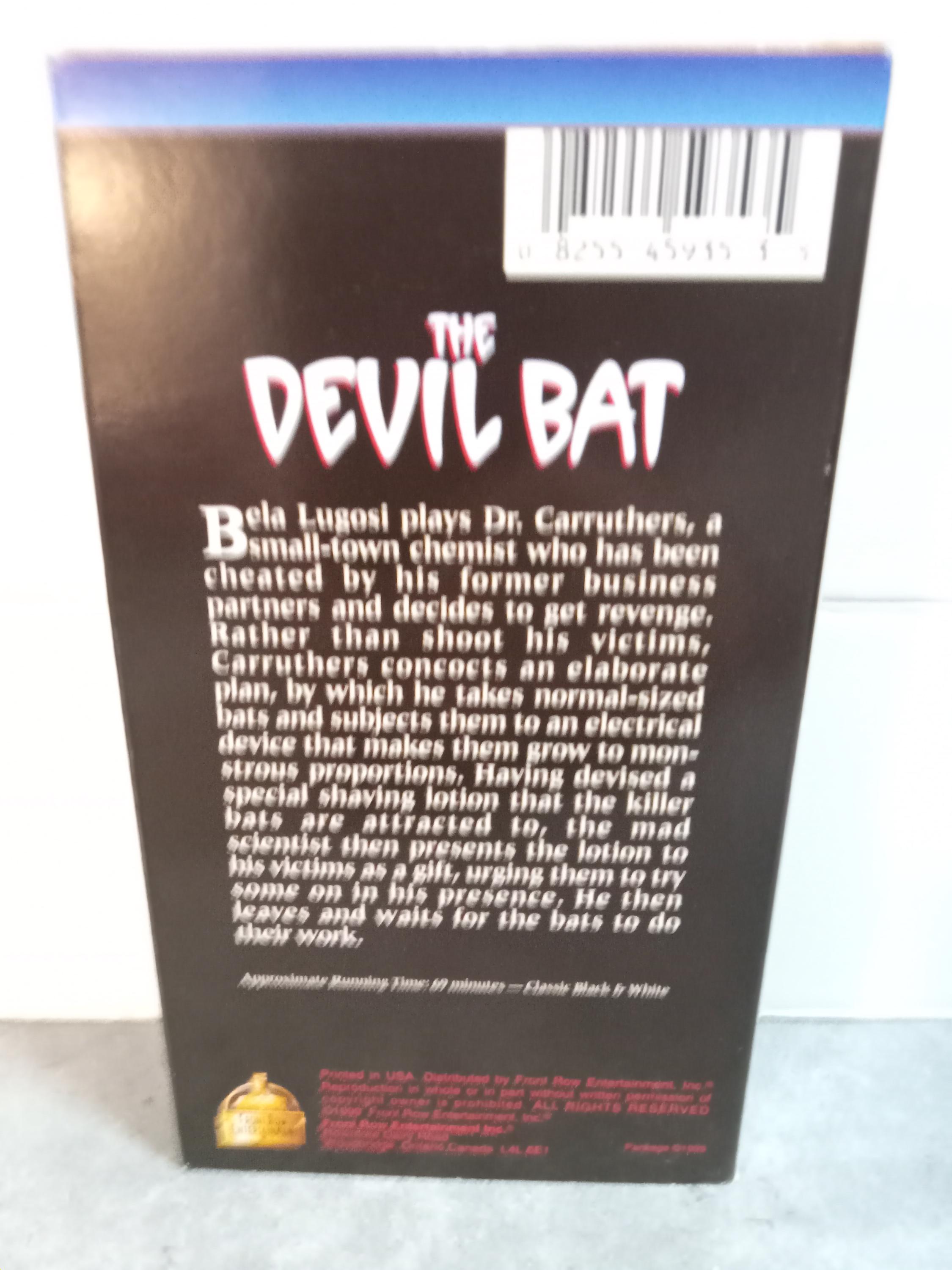 1940 the Devil Bat Horror Sci-fi VHS Movie Bela Lugosi | VHS Movie ...