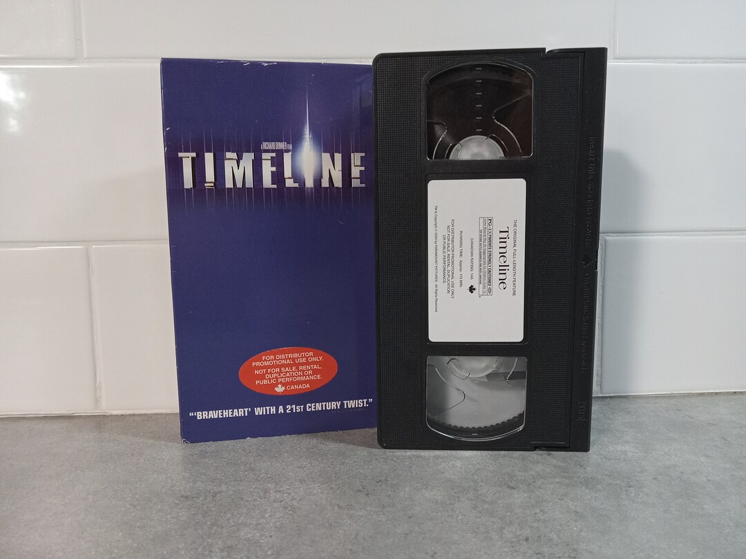 2003 Timeline VHS Movie Promotional Screener Canada Paul Walker Gerard ...