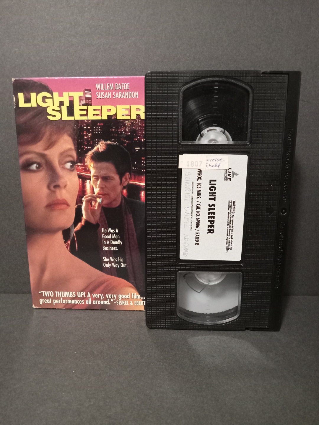 1992 Light Sleeper - Crime/thriller VHS Tape Nostalgia | VHS Movie ...