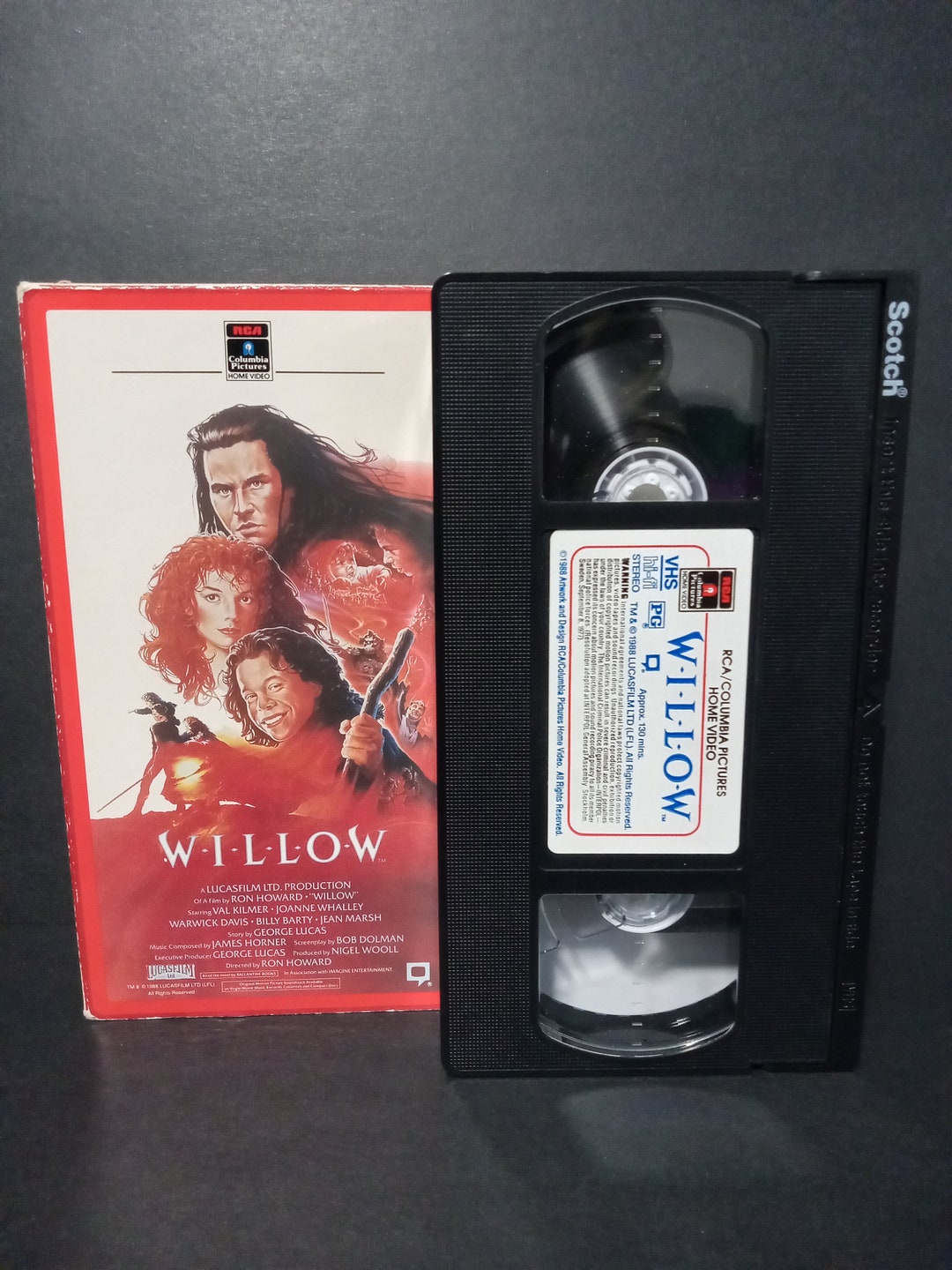 1988 Willow VHS Movie Val Kilmer Director Ron Howard Lucas - Etsy