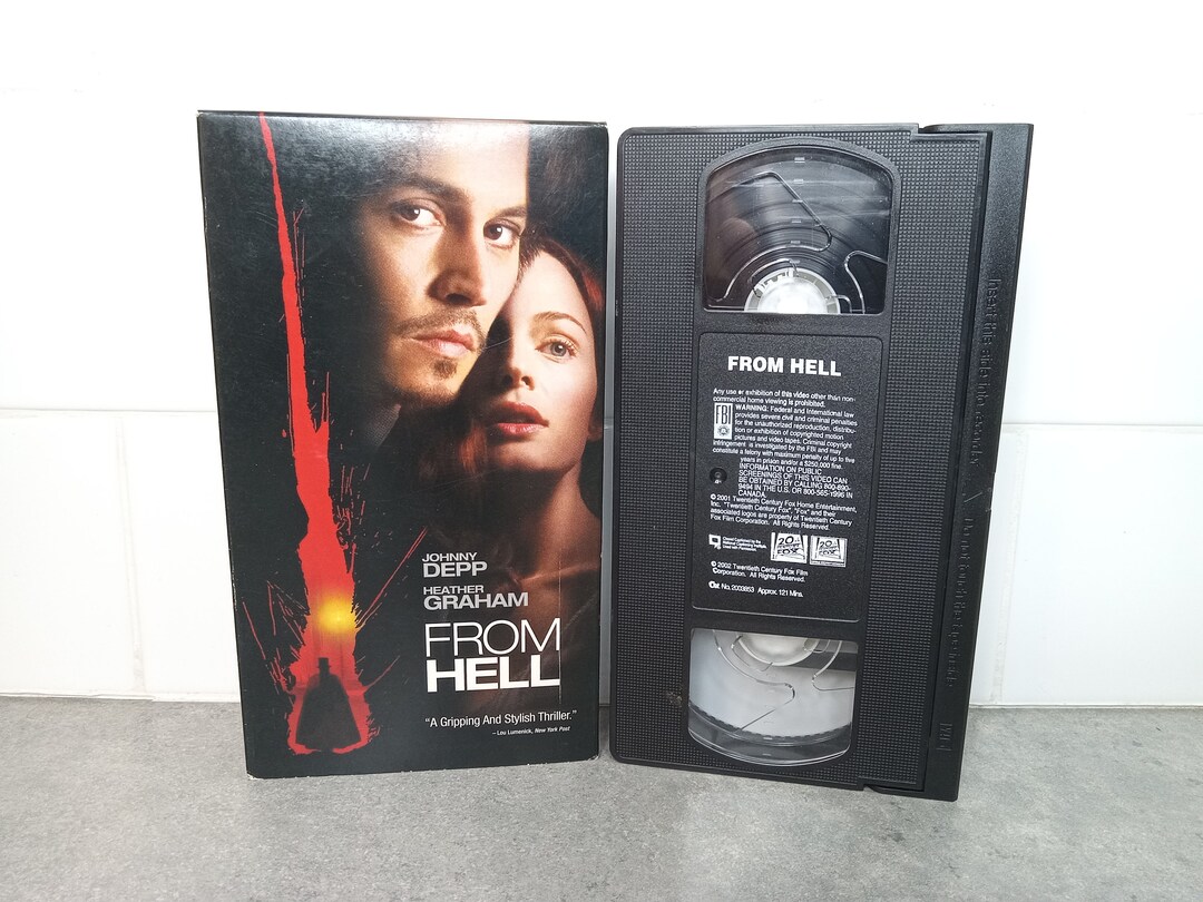2001 From Hell VHS Movie Johnny Depp Heather Graham | VHS Movie ...
