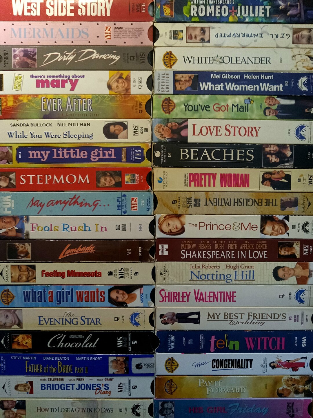 VHS Movie Tapes PICK ONE: Romance, Comedy, Cult Classics, Thriller and ...
