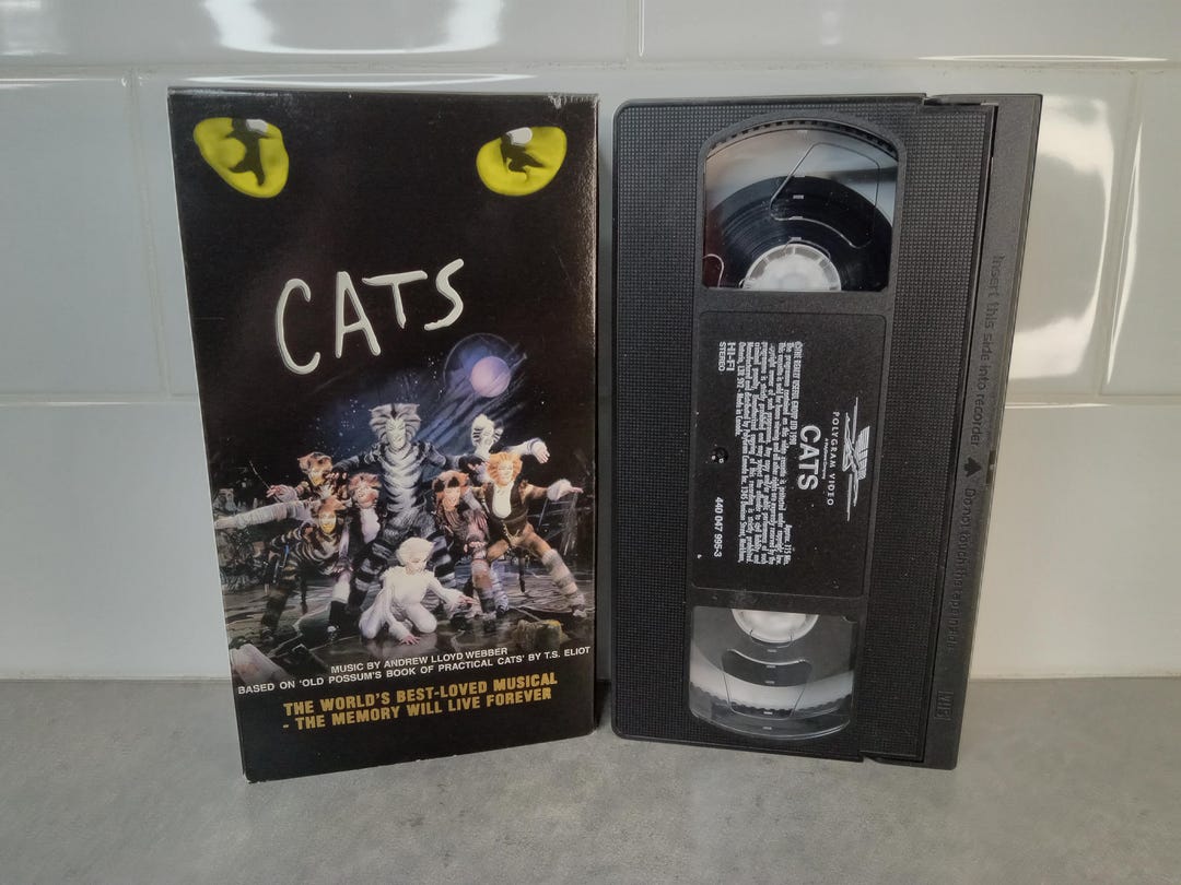 1998 CATS VHS Movie Theatre Musical | VHS Movie Collector | Unique Gift ...