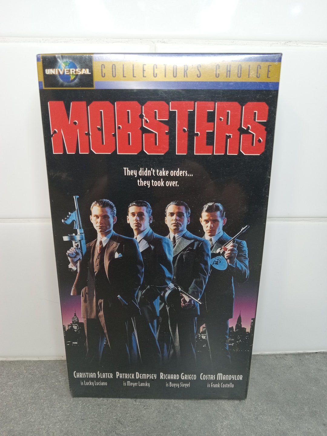Sealed 1991 Mobsters VHS Movie Christian Slater Patrick Dempsey | VHS ...