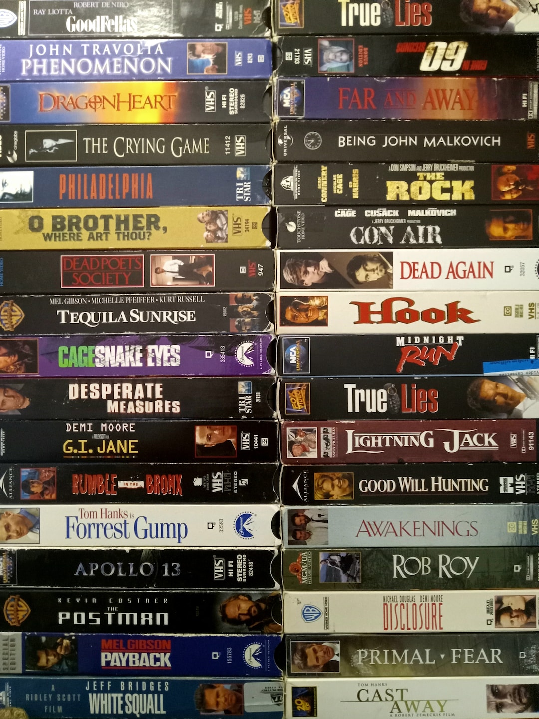 VHS Movie Tapes PICK ONE: Action, Suspense, Comedy, Cult Classics ...