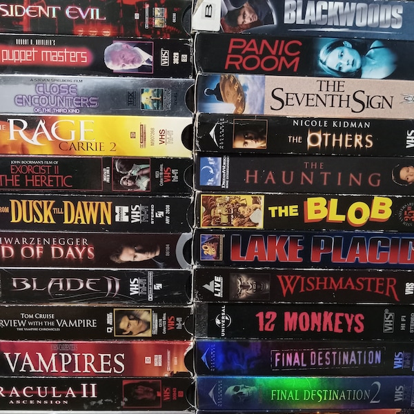 Horror Movie Vhs Tape - Etsy