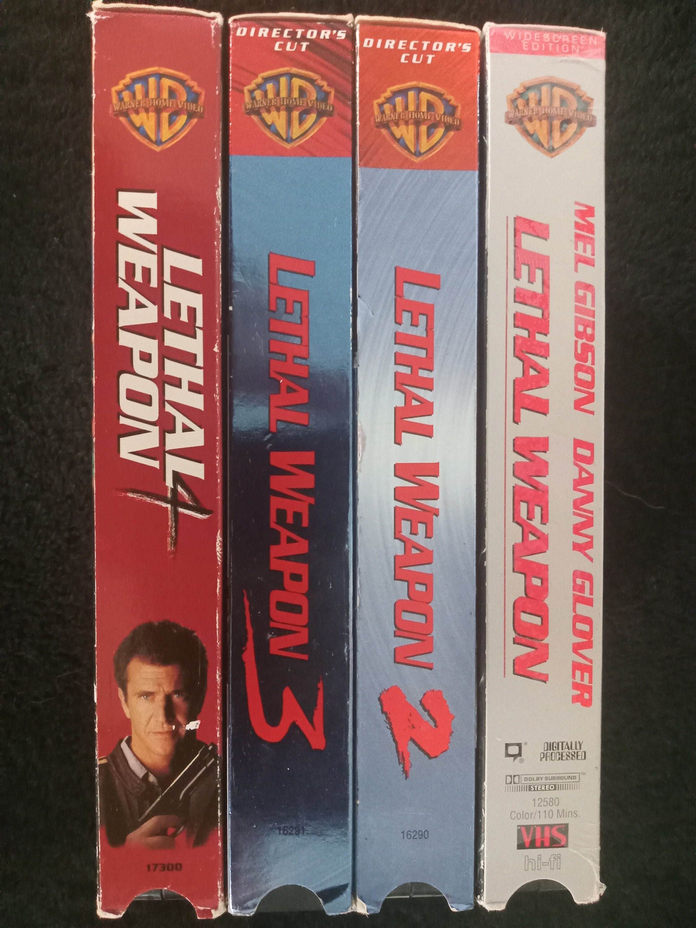 LETHAL WEAPON VHS Movies 1-4 Action Movies, Vintage, Retro - Etsy