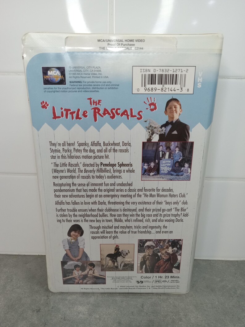 1994 the Little Rascals Clamshell VHS Movie | VHS Movie Collector ...