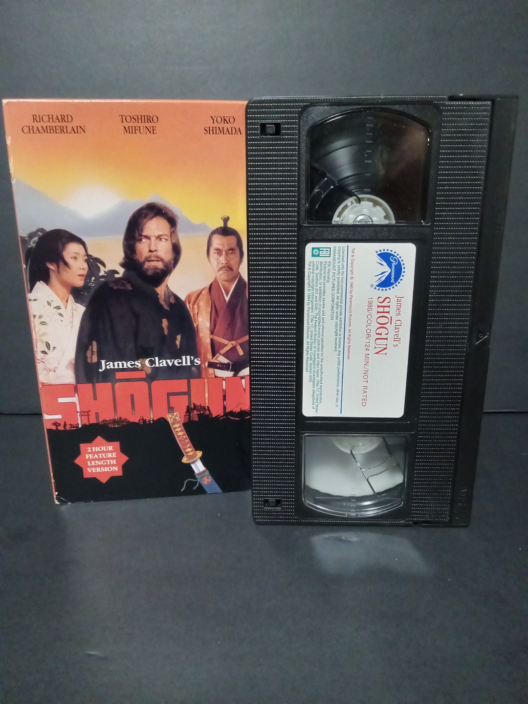 1980 SHOGUN VHS Movie James Clavell's 2 Hours Feature - Etsy