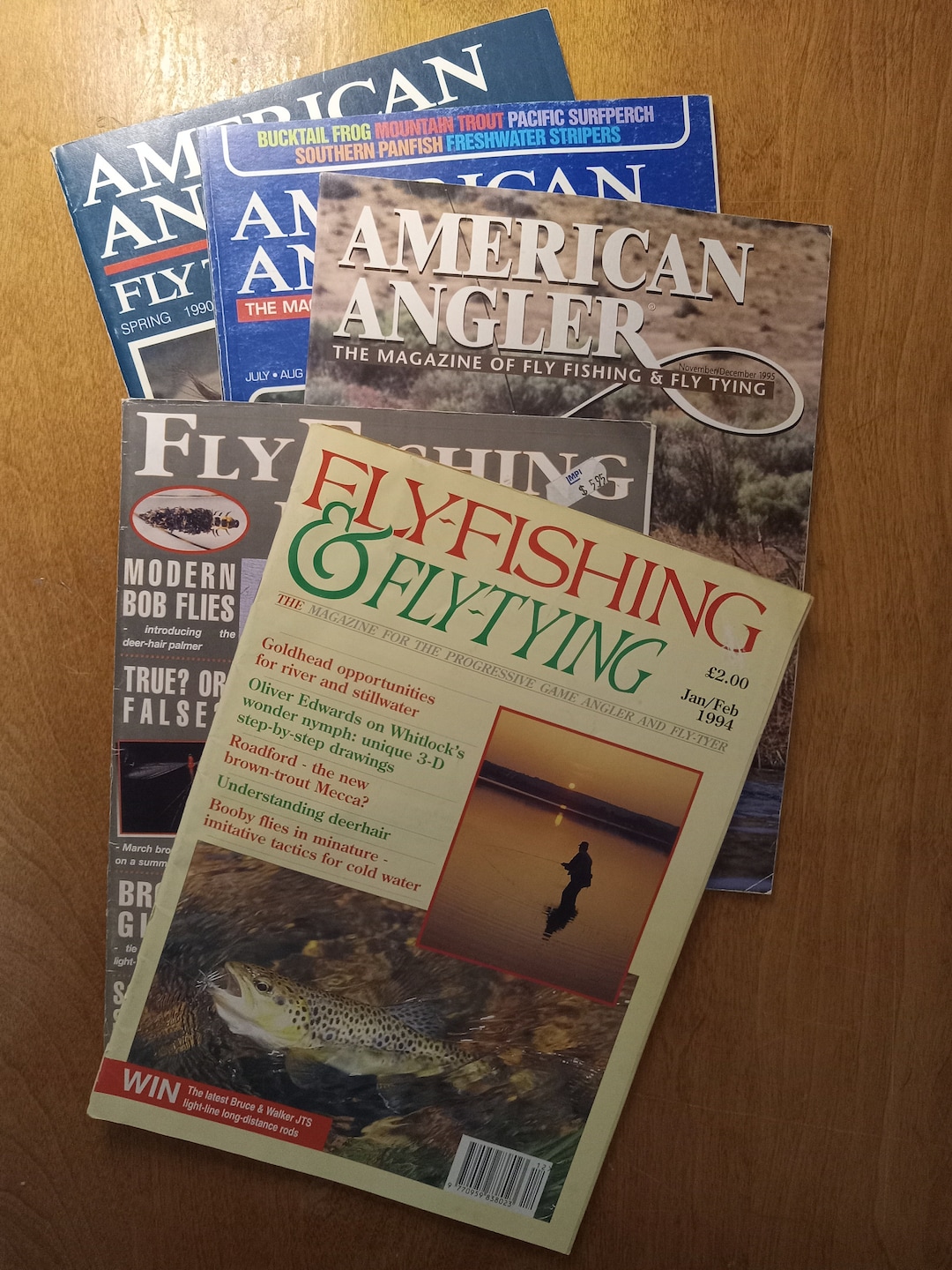 1990's Fly Fishing Magazines, Collectible, American Angler & Fly Tyer ...