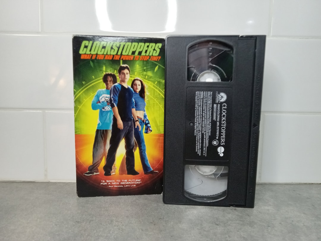 2002 Clockstoppers VHS Movie Nickelodeon Paramount | VHS Movie ...