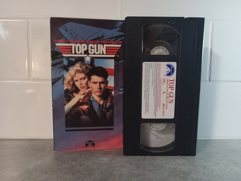 1980 Top Gun VHS Movie Tom Cruise VHS Movie Collector Unique Gift Idea ...