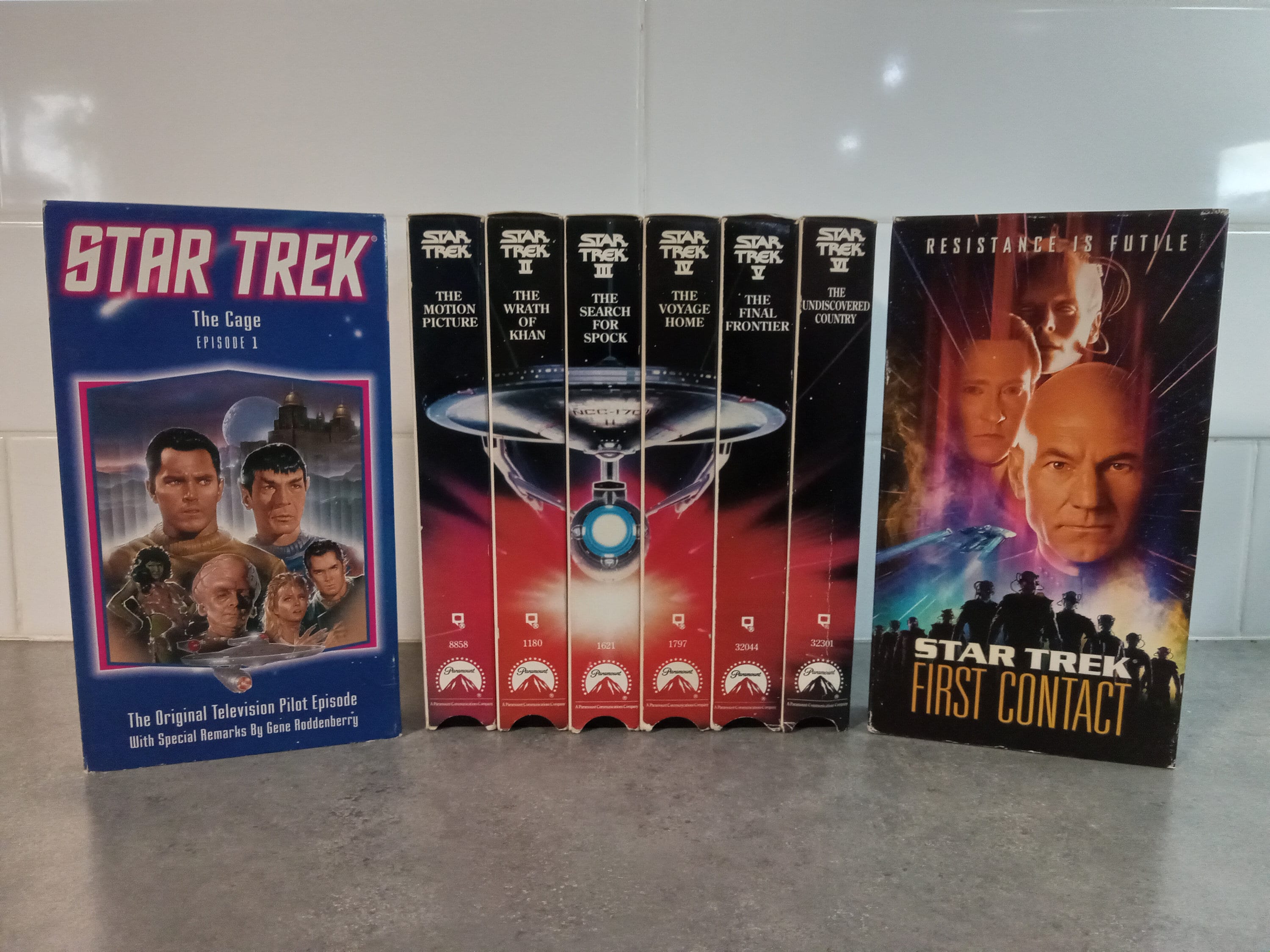 Star Trek VHS Lot 8 Movies VHS Movie Collector Unique Gift Idea Used ...