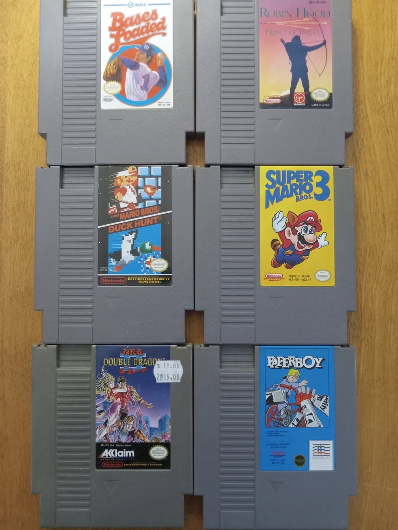 Authentic Original Nintendo Games, NES GAMES, Video Games - Etsy