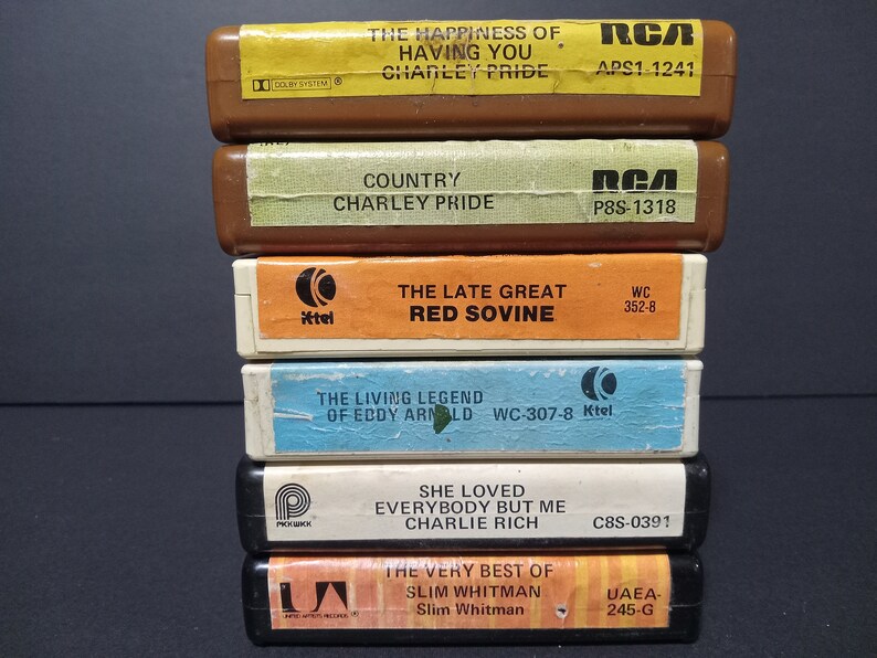 Used Vintage 8 Track Tapes, Retro 8-track Tapes, Country, Slim Whitman ...