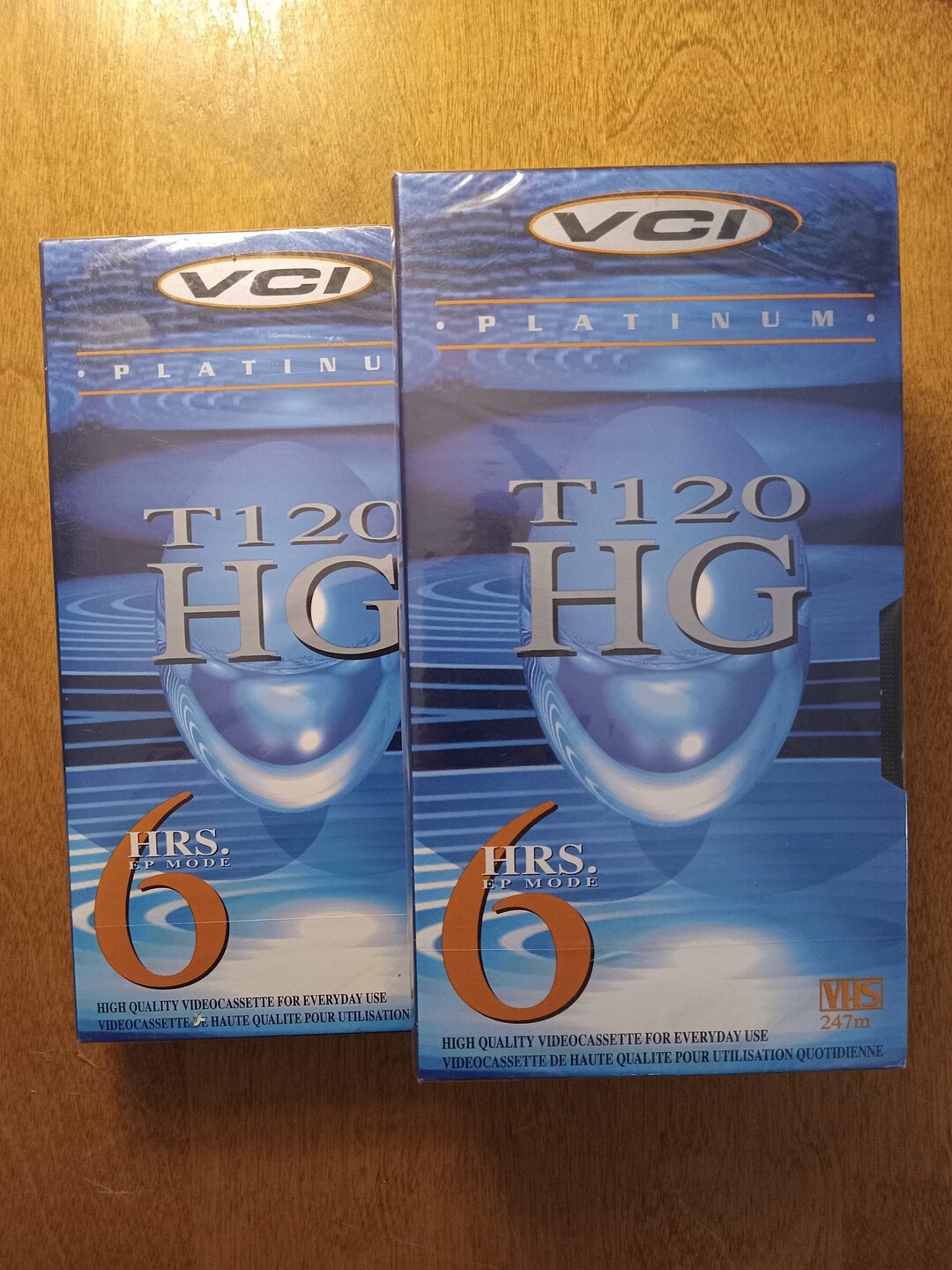 2pk VCI T120 HG 6hrs New Old Stock Blank VHS - Etsy