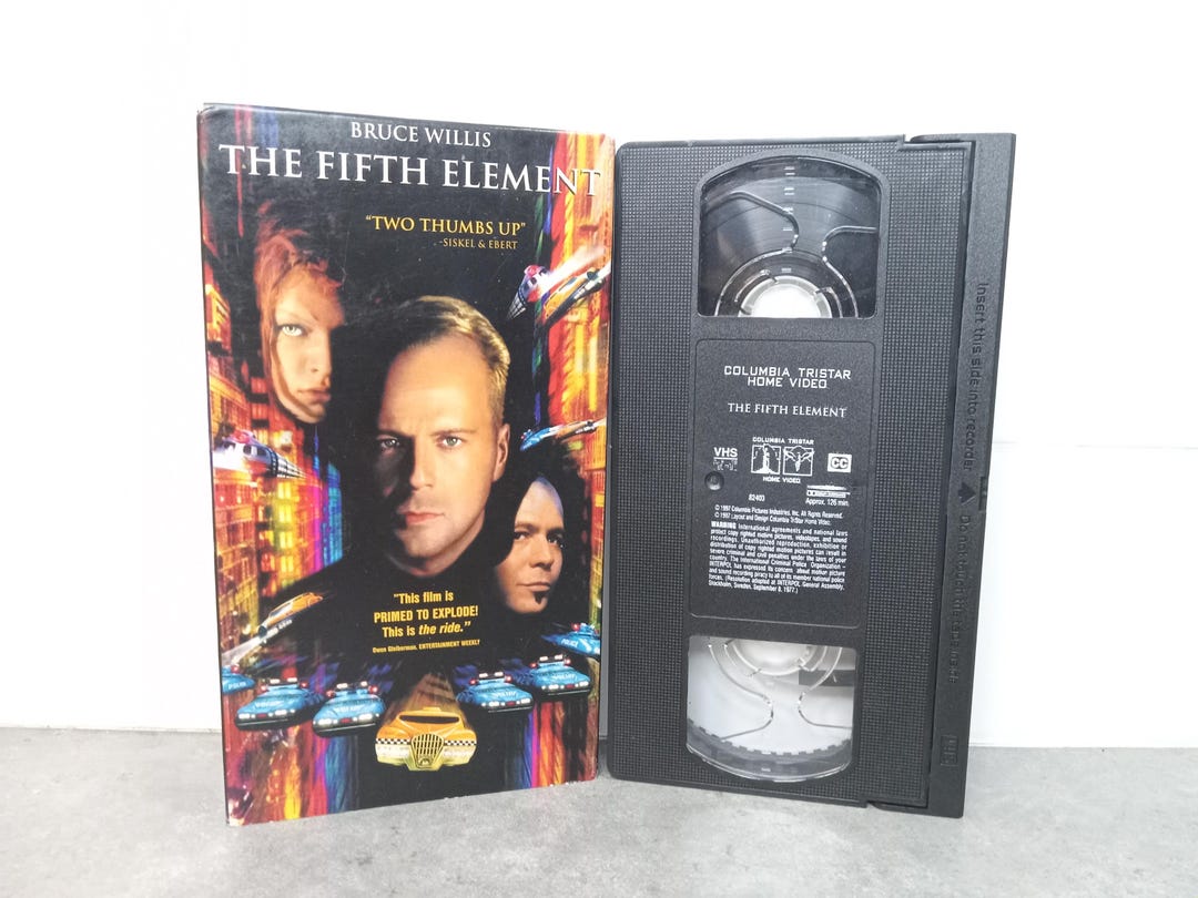 1997 the Fifth Element VHS Movie Bruce Willis Milla Yovovich | VHS ...