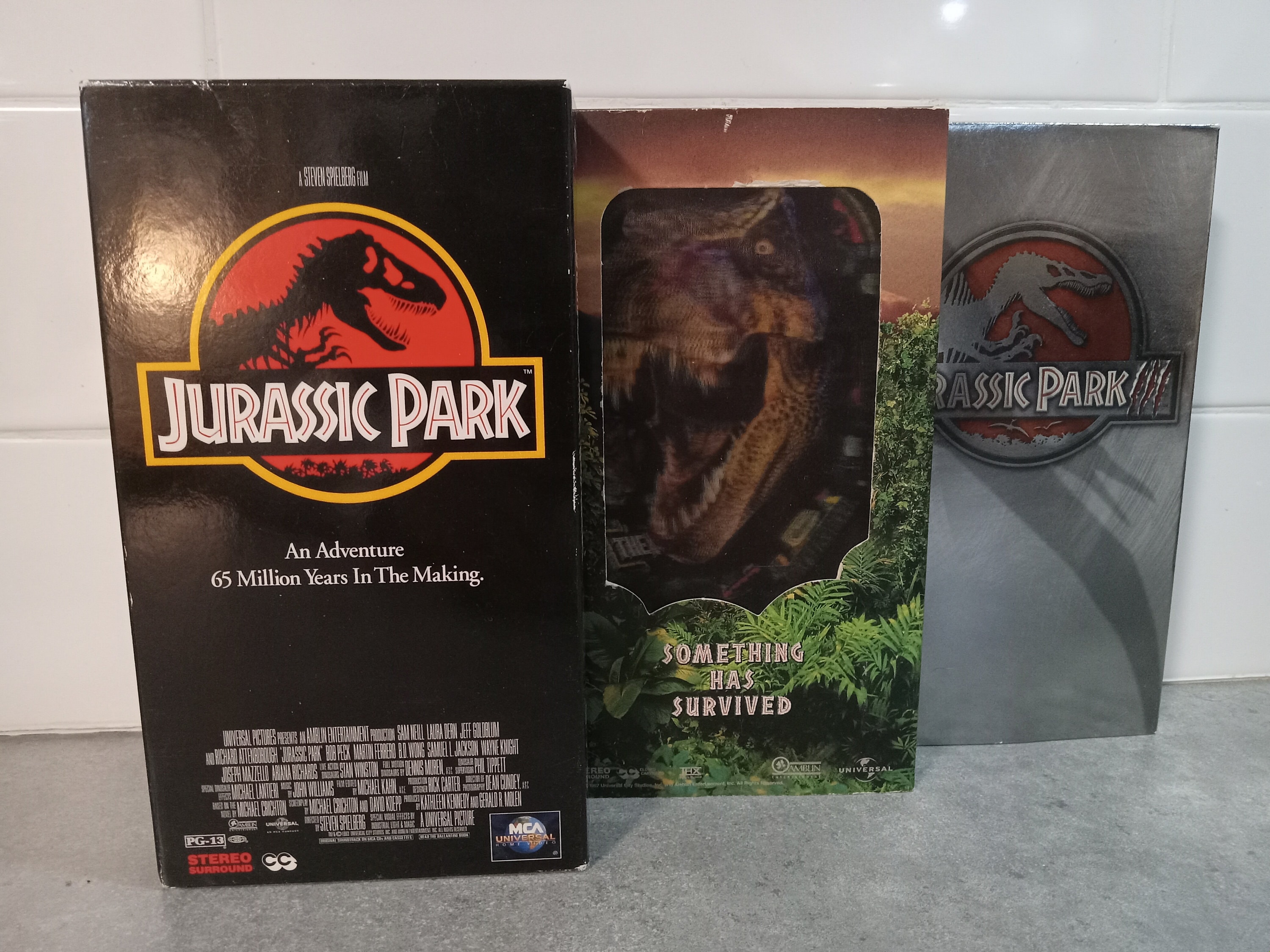 Jurassic Park VHS Trilogy Jurassic Park the Lost World Jurassic Park ...