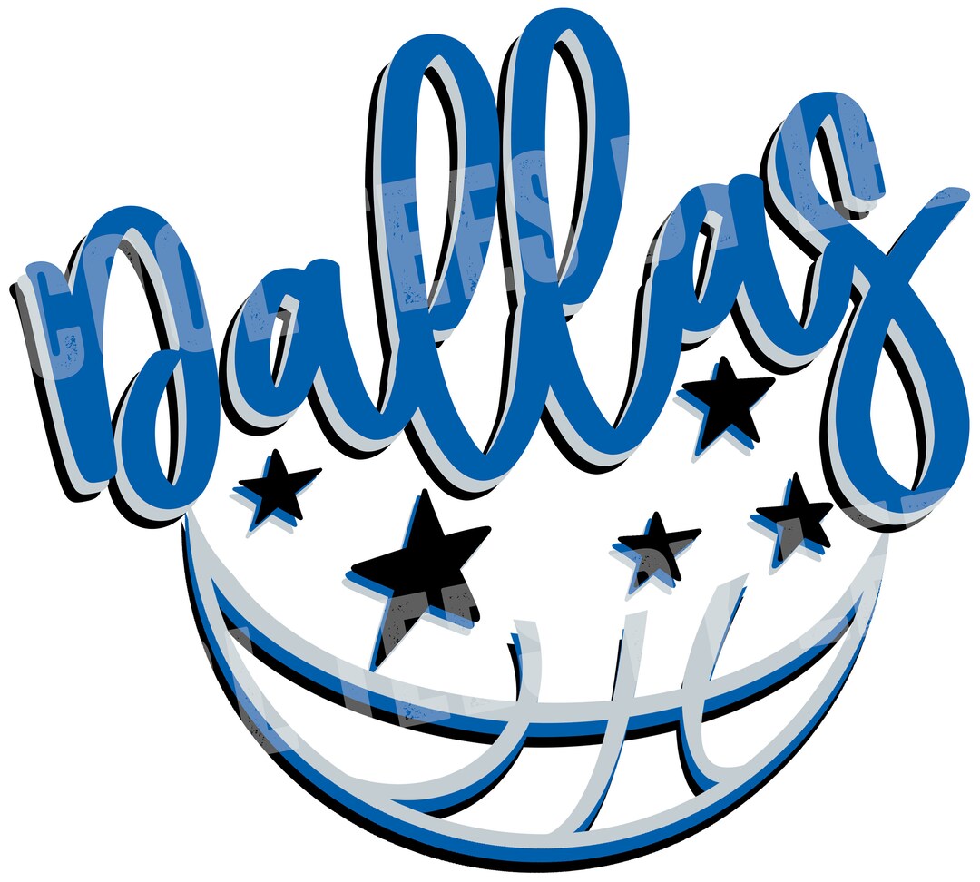 Dallas Design Star Texas Digital PNG File, DTF, Dtg, Sublimation ...